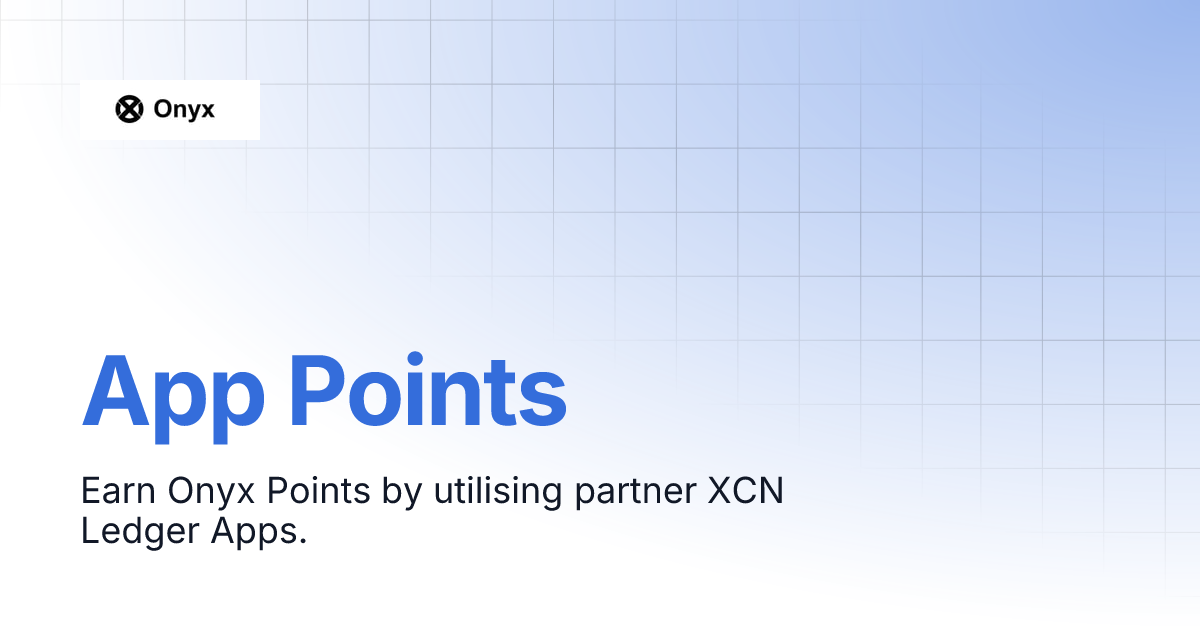 App Points | Onyx Documentation