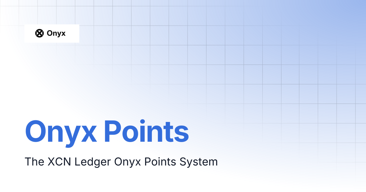 Onyx Points | Onyx Documentation